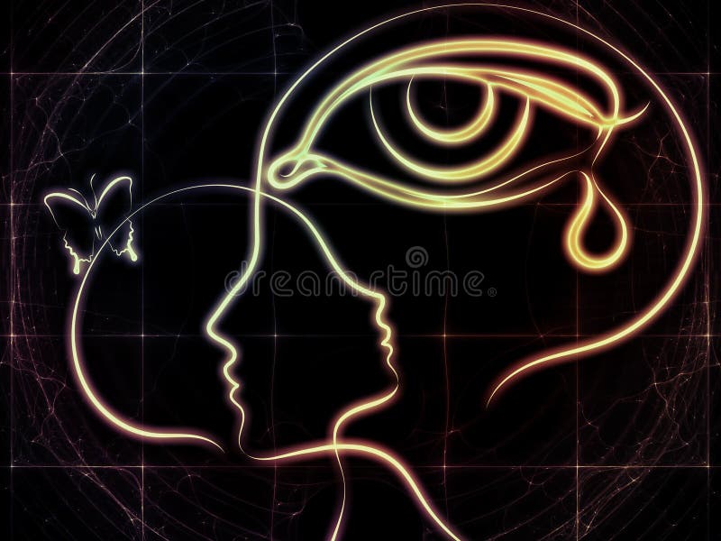 Intuición stock de ilustración. Ilustración de hembra - 49937803