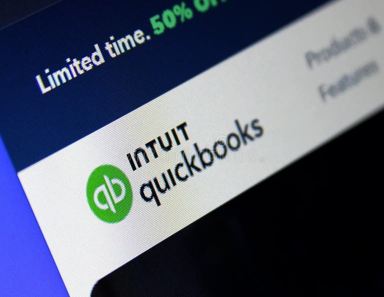 Intuit QuickBooks Accounting Software Editorial Stock Image - Image of ...