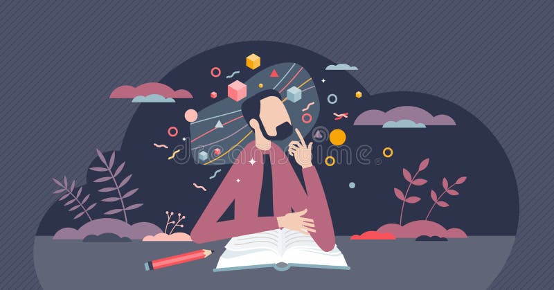 Intuition Knowledge and Smart Mind Thinking Process Tiny Person Concept ...