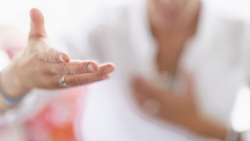 Intuition Meditation Hand Gesture Stock Image - Image of meditation ...