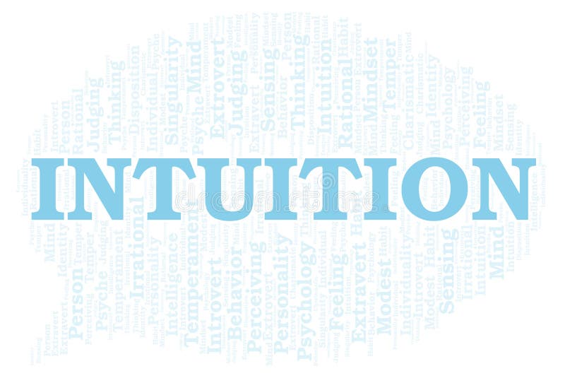 Intuition word cloud stock vector. Illustration of feeling - 213648875