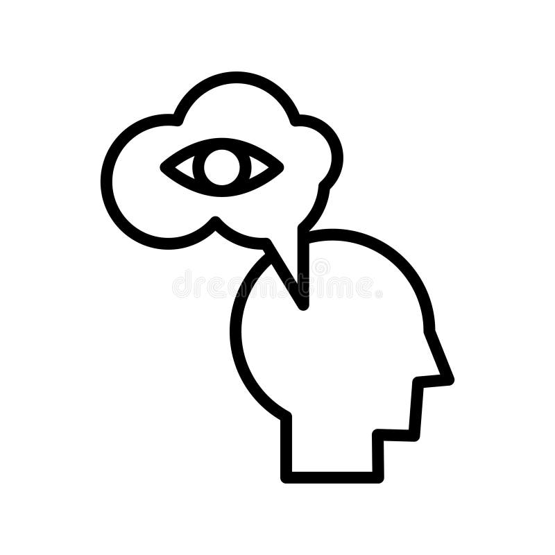 Intuitionsymbol, Vektorillustration Vektor Illustrationer ...