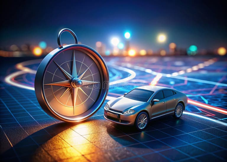Intuitive 3D Car Navigation System Effortless LowLight GPS Compass and ...