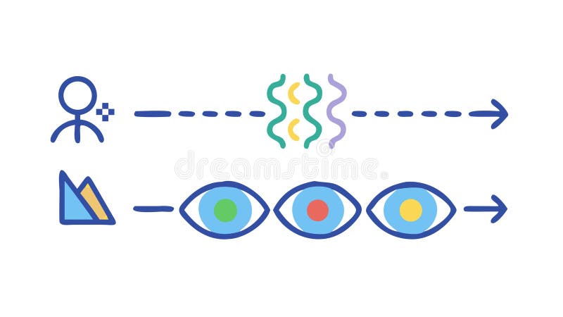Intuitive Data Flow: Visual Perception Analysis, Vector Design Generative AI Stock Vector ...