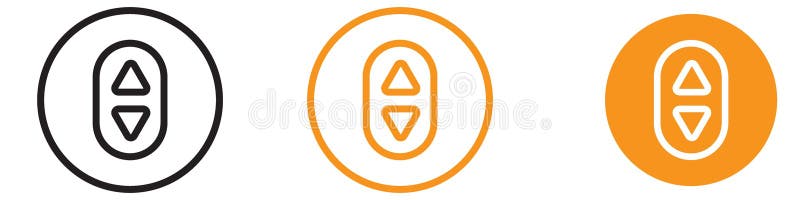 Intuitive Elevator Lift Button Icon for Accessibility and Building ...