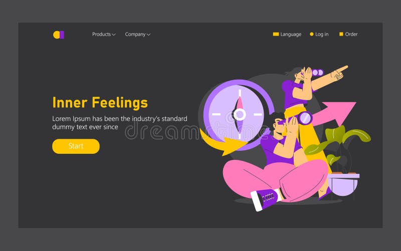 Intuitive Operation. Flat Vector Illustration Stock Vector ...