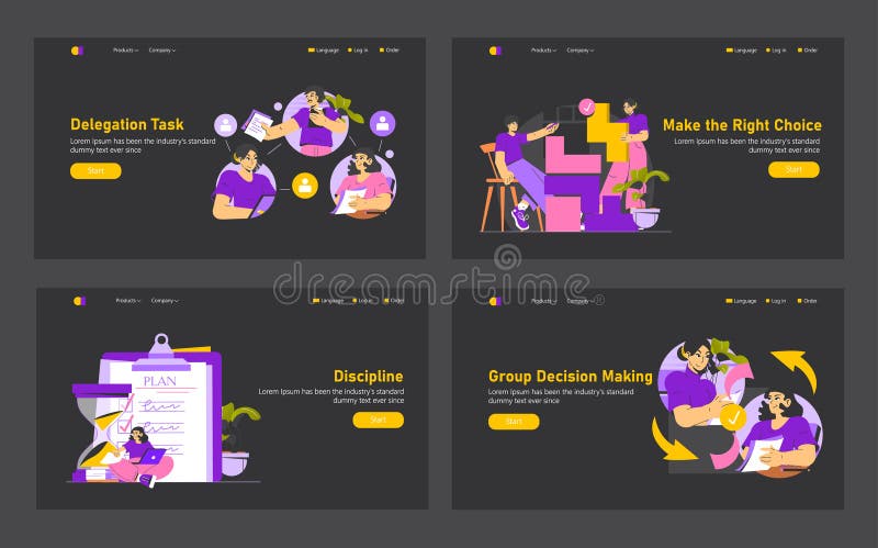 Intuitive Operation. Flat Vector Illustration Stock Vector ...