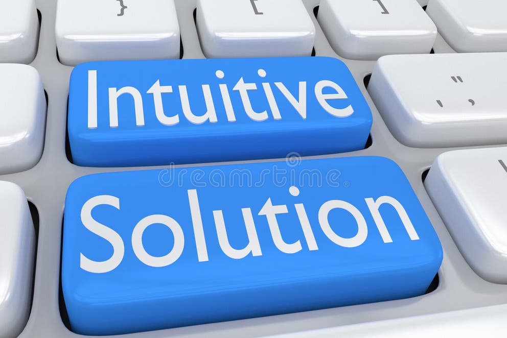 Intuitive Solution concept stock illustration. Illustration of creative ...