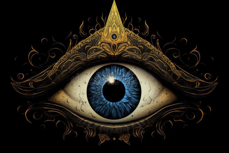 Intuitive Third Vision Eye. Generate Ai Stock Illustration ...