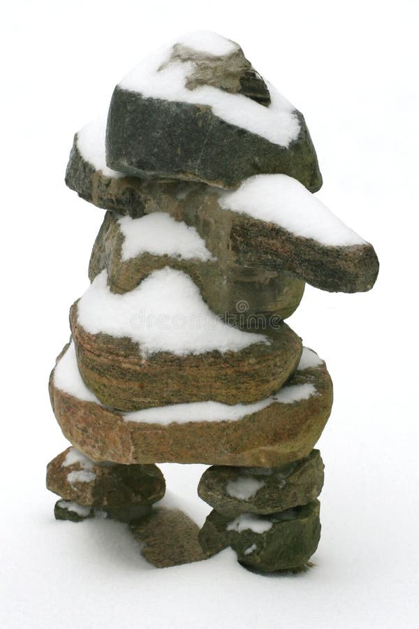 Inuit Inukshuk stock photo. Image of north, canada, cove - 20967352