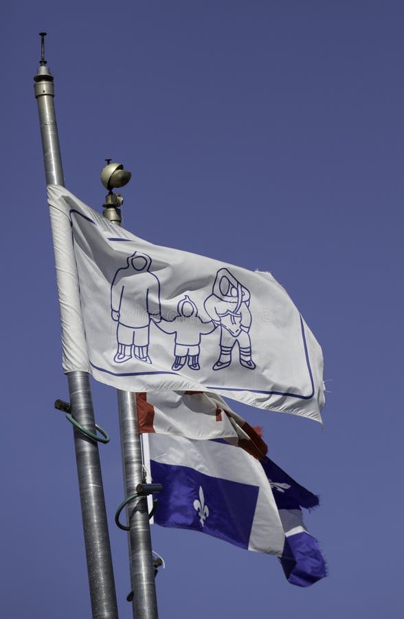 Inuit flag stock image. Image of canada, plein, kuujjuaq - 56201225