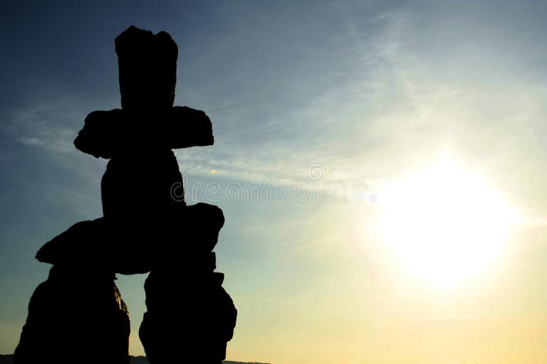 The Inukshuk stock image. Image of olympics, outdoors, vancouver - 152443