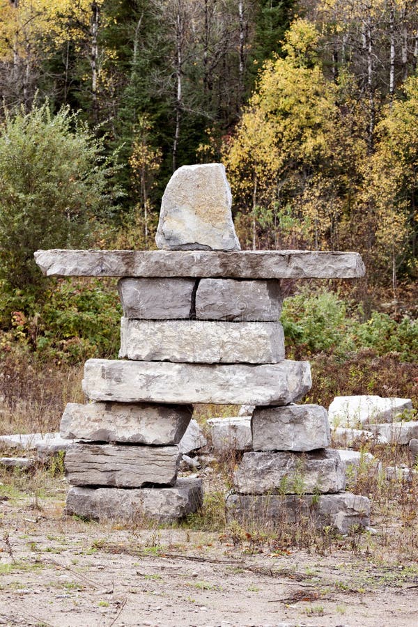 Inukshuk inukchuk stock photo. Image of beautiful, northern - 46457236