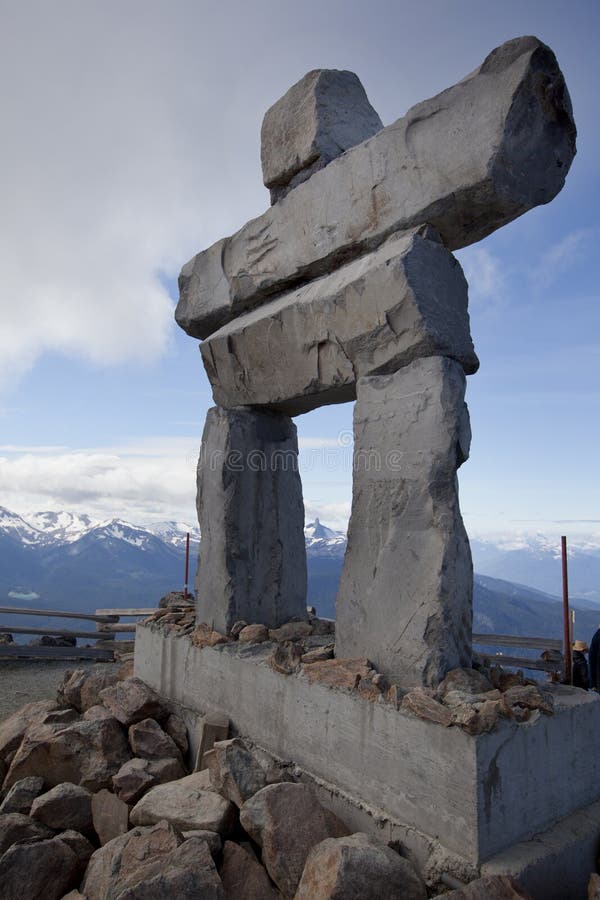 Inukshuk, Whistler Canada stock image. Image of figure - 12259231