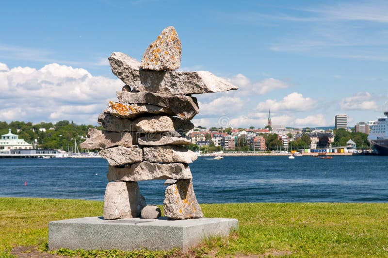 Inuksuk stock image. Image of rock, statue, indigenous - 21322711
