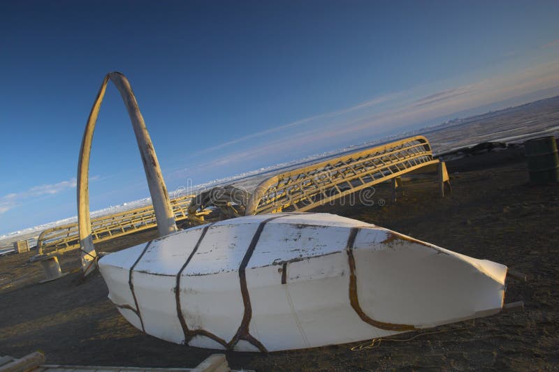 Inupiat Culture stock image. Image of acrtic, whale, canoe - 5201275