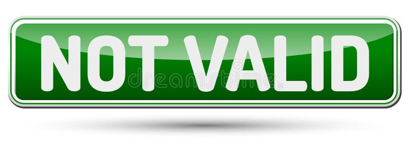 INVÁLIDO - Botão Bonito Abstrato Com Texto Ilustração do Vetor ...