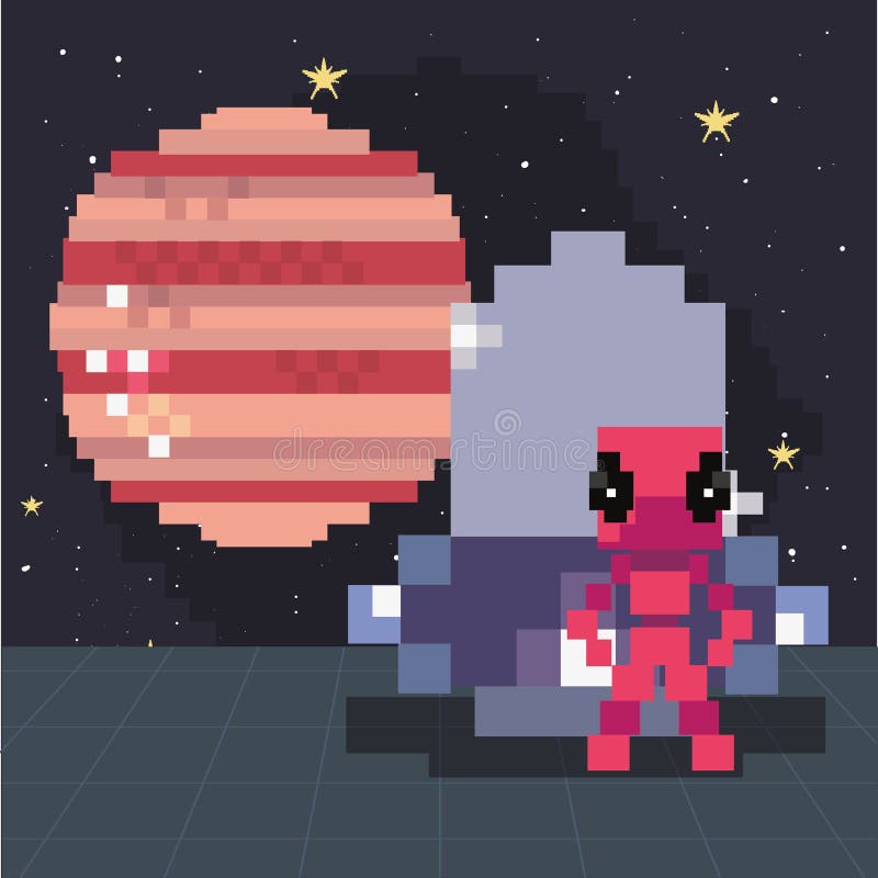 Invader video game retro stock illustration. Illustration of cartoon ...