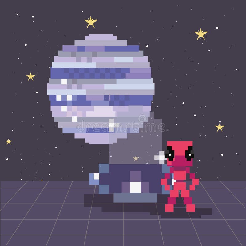 Invader video game retro stock illustration. Illustration of object ...