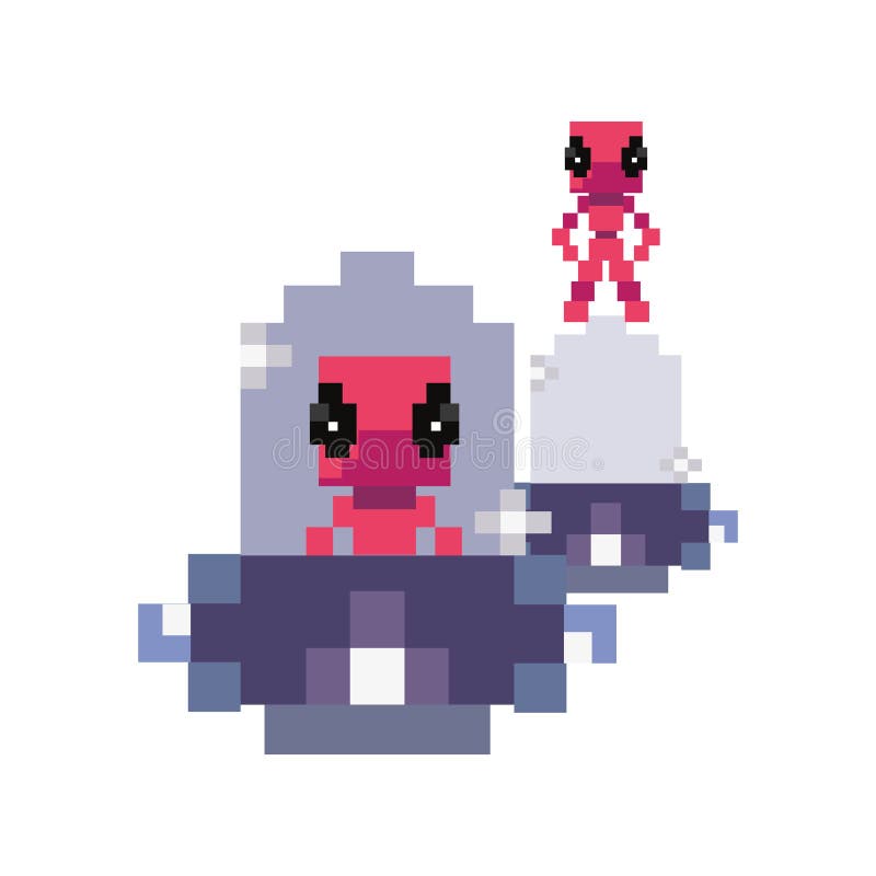 Invader video game retro stock illustration. Illustration of ship ...