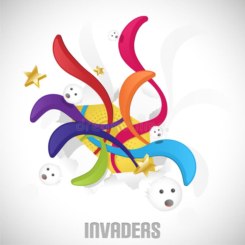 Invaders. stock vector. Illustration of decoration, beautiful - 17170126