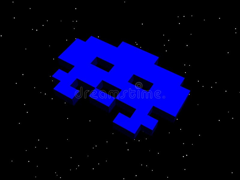 Invaders of Space editorial photo. Illustration of eighties - 12828191