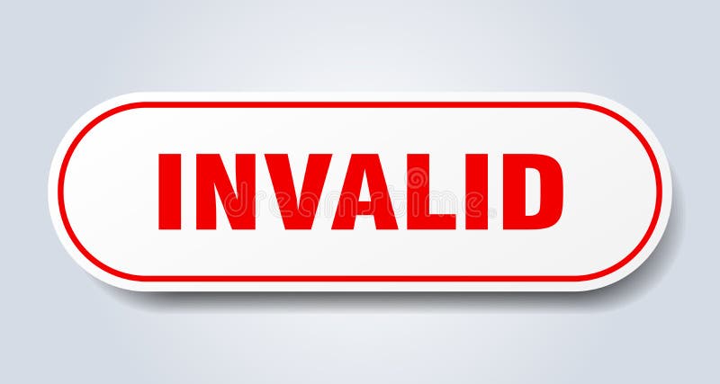 Invalid Sticker Stock Illustrations – 432 Invalid Sticker Stock ...