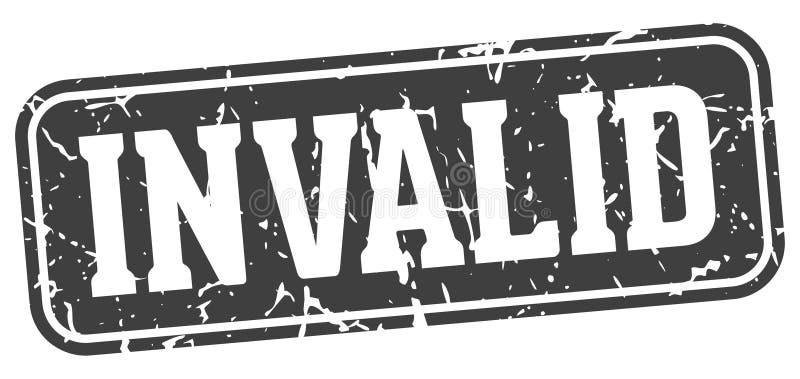 Invalid Sign Stock Illustrations – 7,876 Invalid Sign Stock ...
