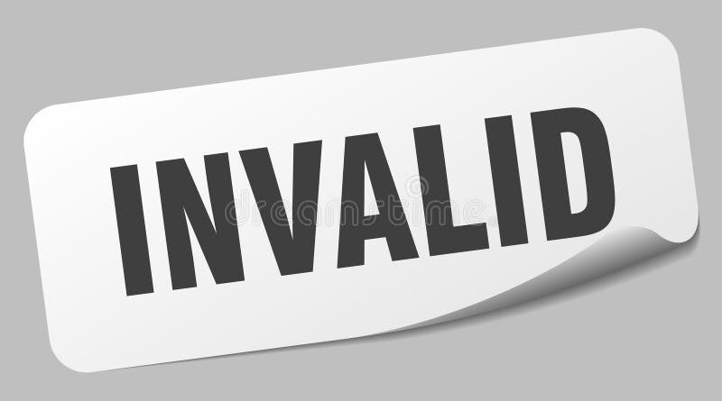 Invalid Label Stock Illustrations – 1,192 Invalid Label Stock ...