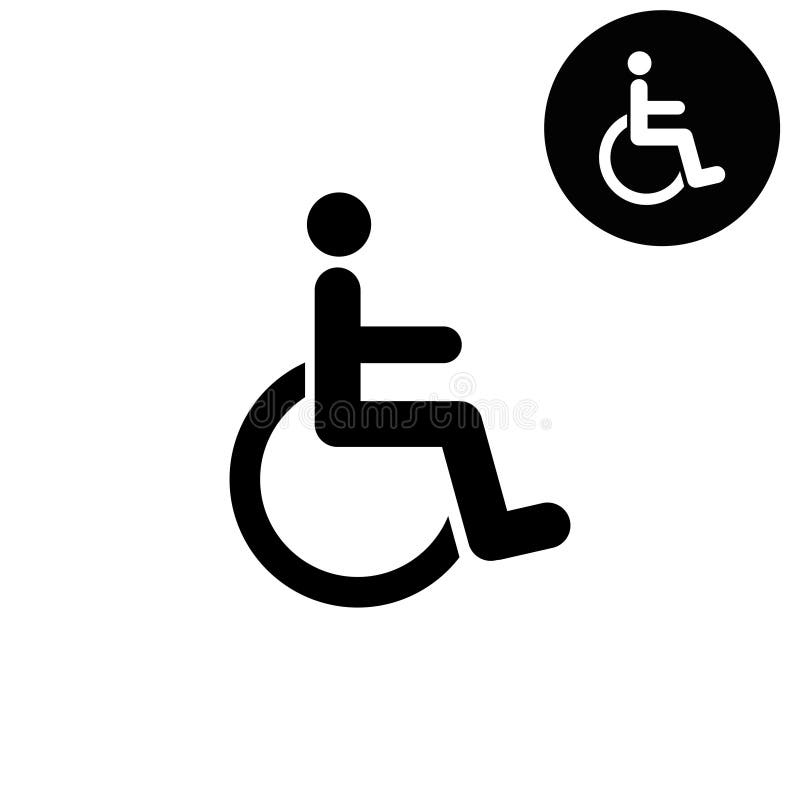 Disabled Accessibility Pictogram Icon Vector Stock Illustrations ...