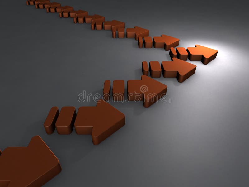 Invasion of Multiple Arrows Forming a Formation. Attack and Aggression ...