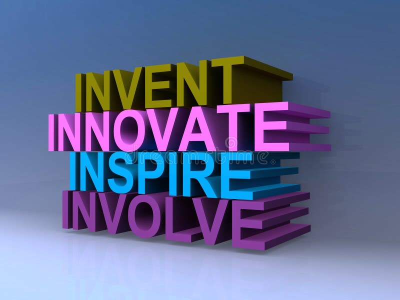 Invent Innovate Inspire Involve Stock Illustration - Illustration of ... Invent Innovate Inspire Involve Stock Illustration - Illustration of ...