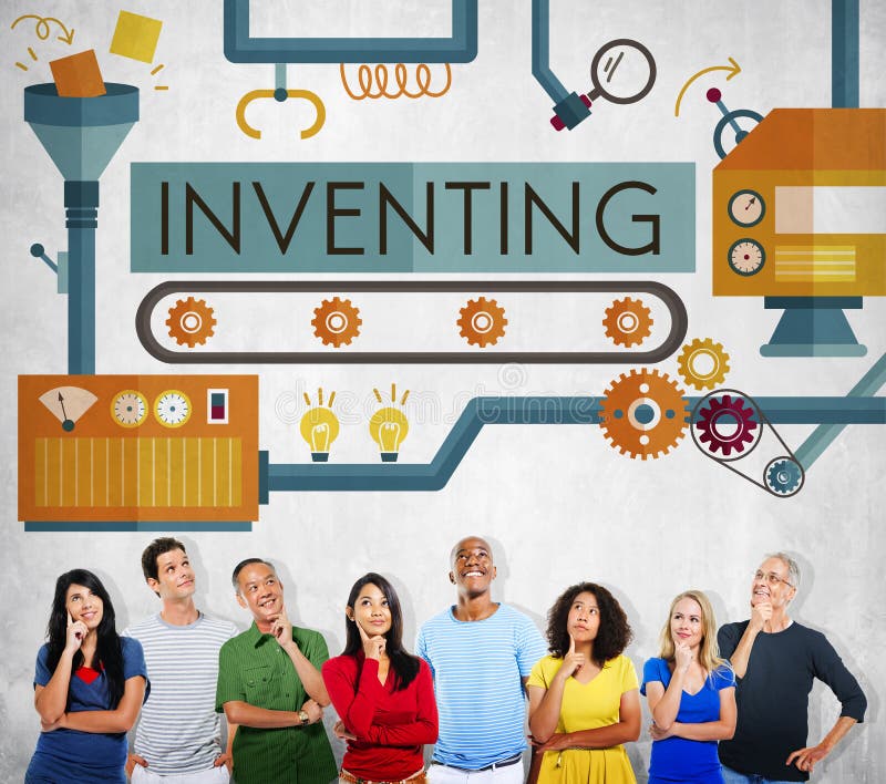 Inventing Innovation Create Creative Process Concept Stock Image ...