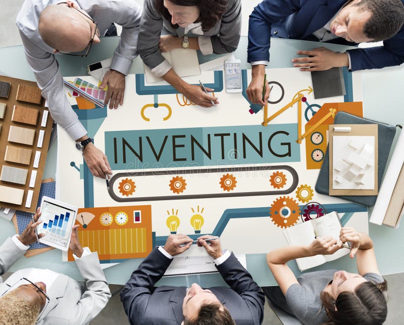 Inventing Innovation Create Creative Process Concept Stock Image ...