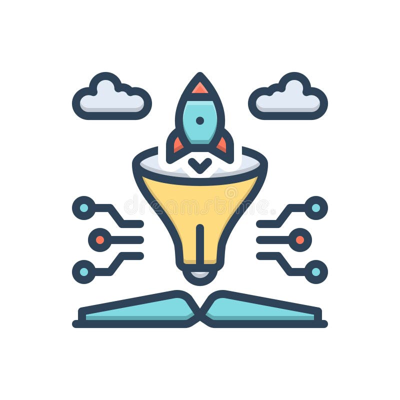 Color Illustration Icon for Invention, Inventor and Idea Stock Vector ...