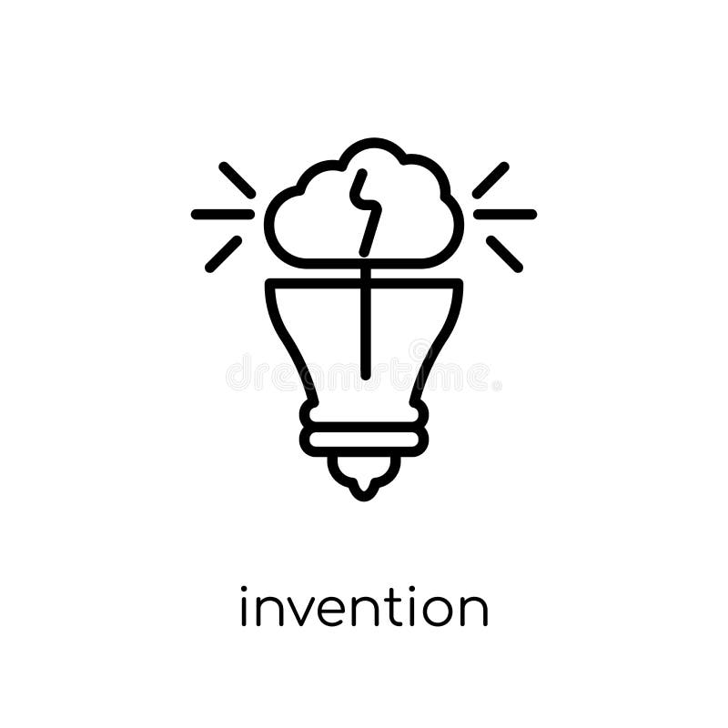 Invention Icon. Trendy Modern Flat Linear Vector Invention Icon Stock ...