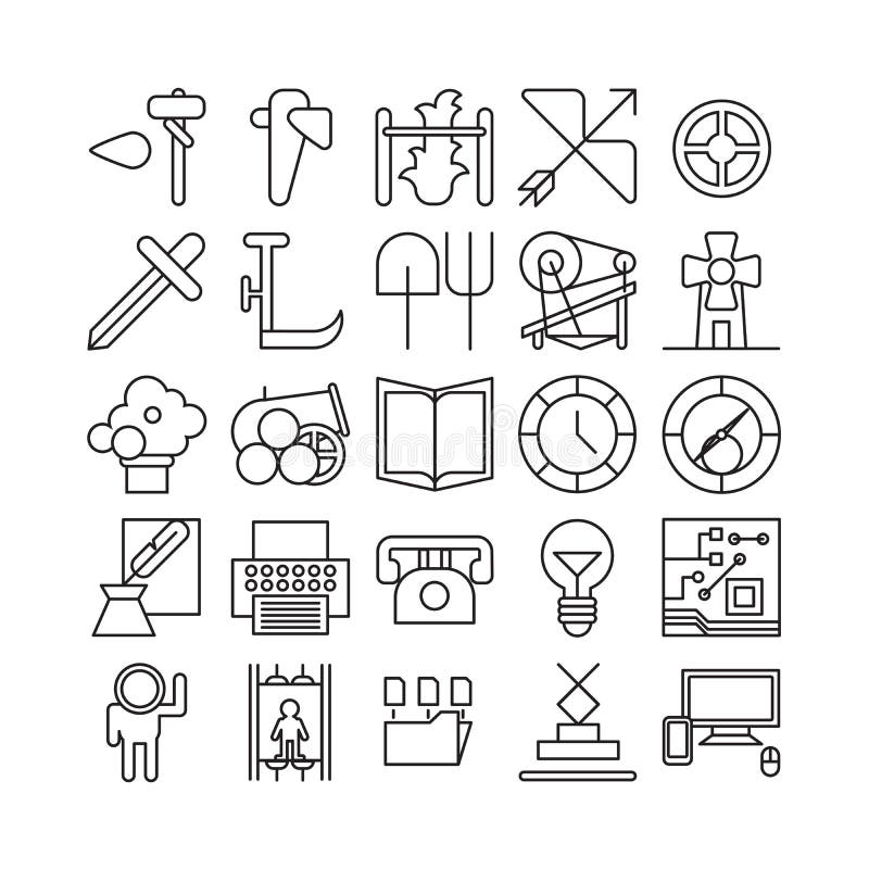 Inventions and technology. stock vector. Illustration of management ...