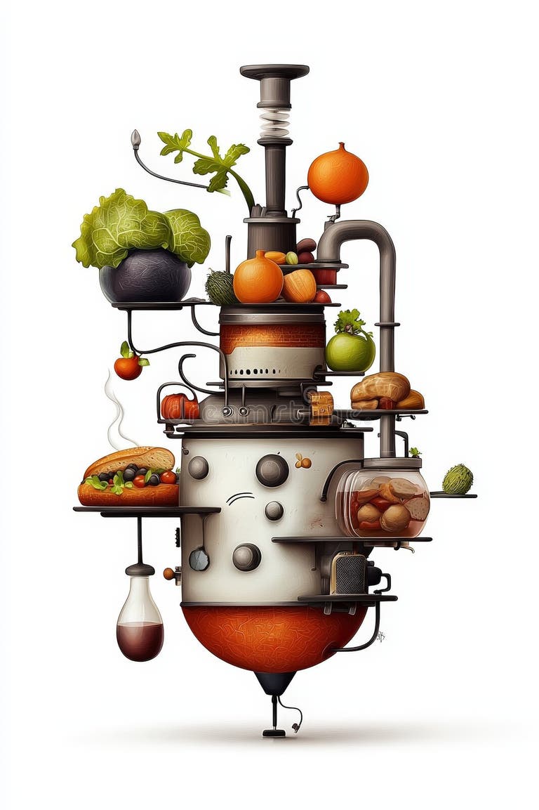 Inventive Food Processing Machine Design Stock Illustrations – 2 ...