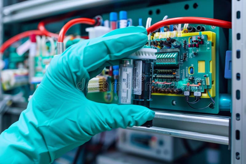 Inventor Creating Innovative Device Prototype in a Modern Office for ...