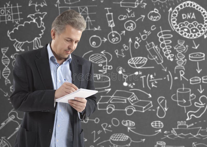 Inventor loco foto de archivo. Imagen de consejo, persona - 50247320