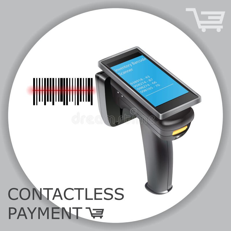 Inventory Barcode Scanner Reader. Barcode Scanner Vector Illustration ...