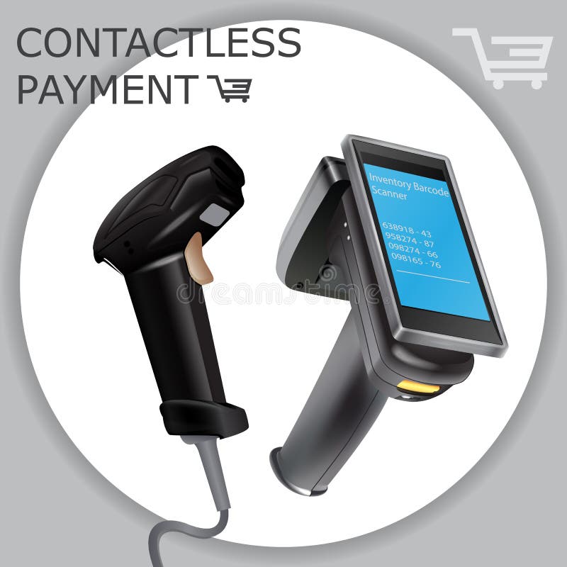 Inventory Barcode Scanner Reader. Barcode Scanner Vector Illustration ...