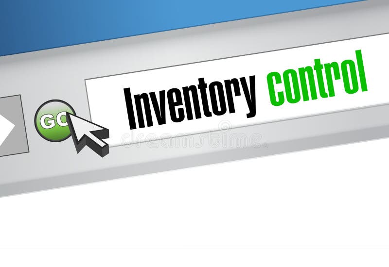 Inventory Control Street Sign Concept Stock Illustration - Illustration ...