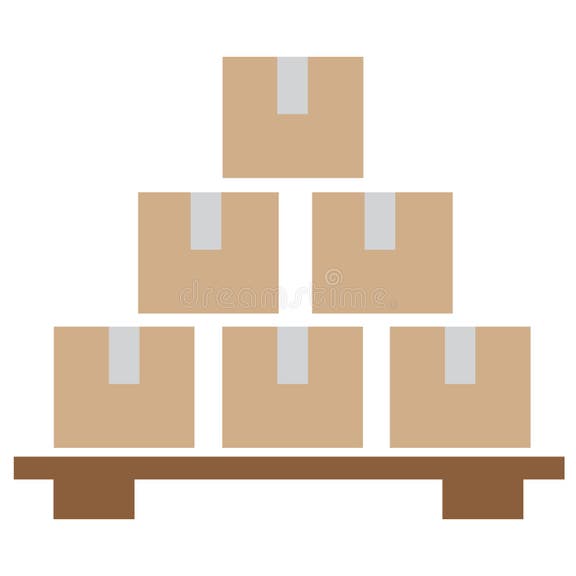 Inventory Control Icon on White Background. Flat Style. Inventory ...