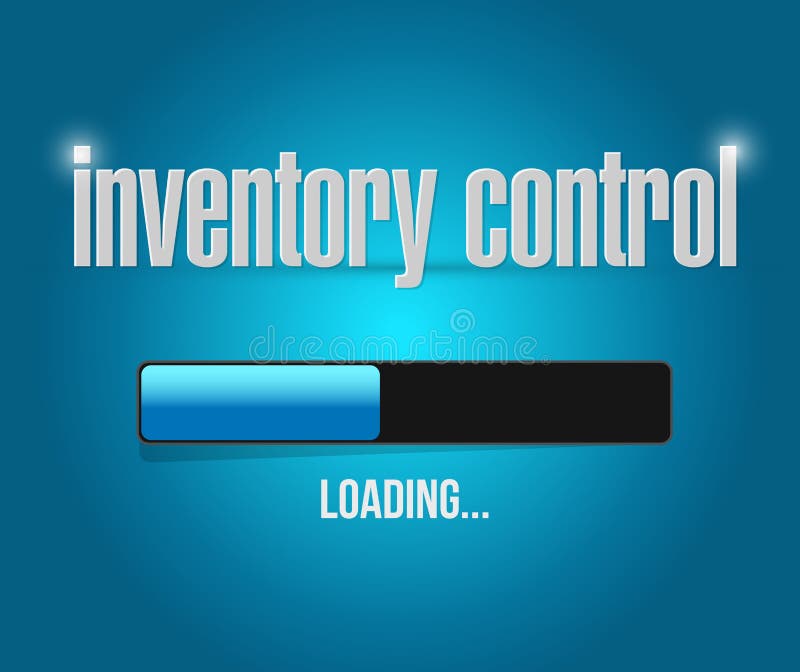 Inventory Control Loading Bar Sign Concept Stock Illustration ...