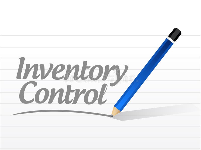 Inventory Control Message Sign Concept Stock Illustration ...