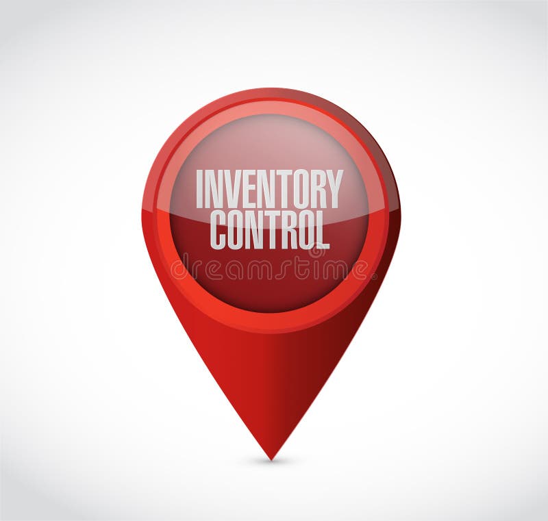 Inventory Control Pointer Sign Concept Stock Illustration ...