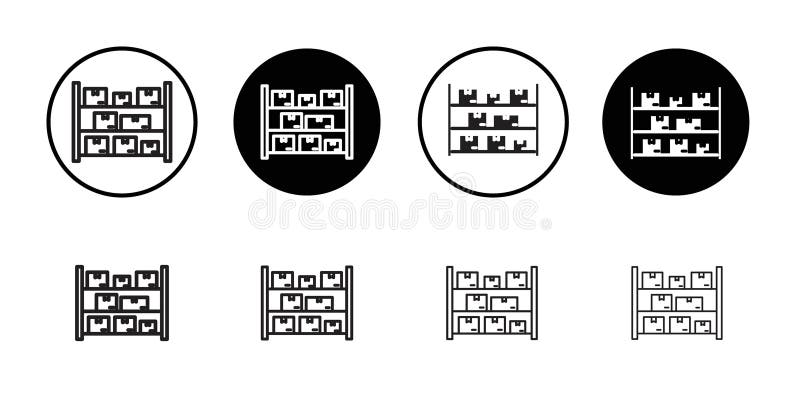 Inventory Icon Isolated Flat Vector in Outline Stock Vector ...