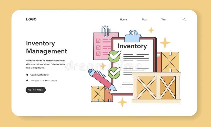 Inventory Management Accuracy. Flat Vector Illustration Stock Vector ...