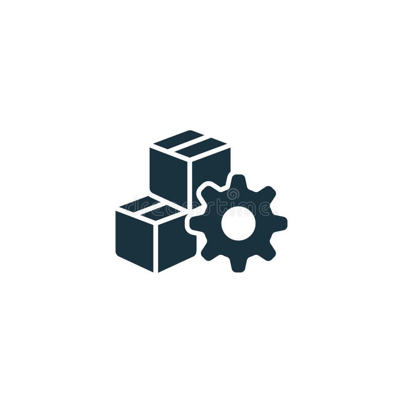 Inventory Management Icon. Monochrome Simple Virtual Assistant Icon for ...